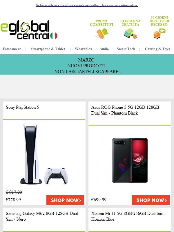 eGlobal Central: MARZO NUOVI PRODOTTI (ASUS ROG PHONE 5, PLAYSTATION 5 ...