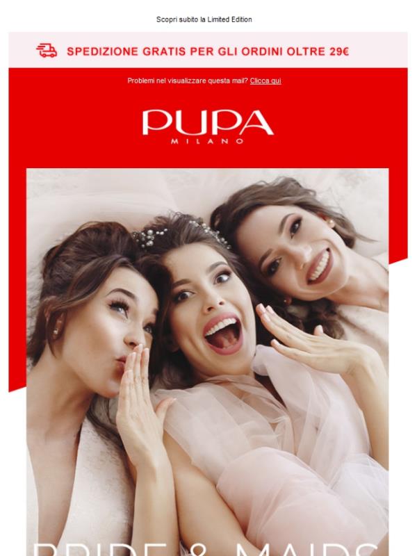 PUPA: Bride and Maids: makeup a prova di emozioni! | Jekoo
