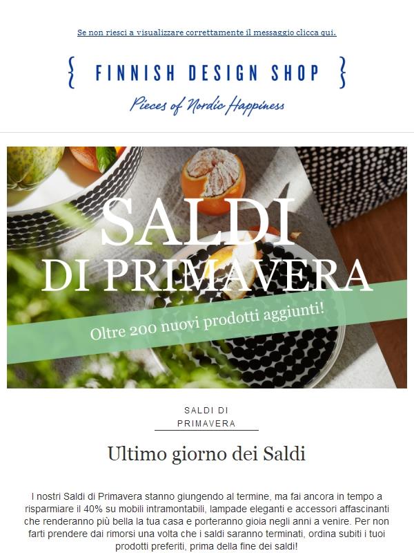 Finnish Design Shop: Ultimo giorno dei Saldi | Risparmia fino al 40% ...