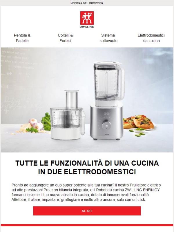 Zwilling: Novità 2 in 1: Frullatore e robot da cucina | Jekoo