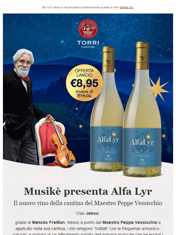 Torri Cantine Store: Prova il nuovo Alfa Lyr | Jekoo