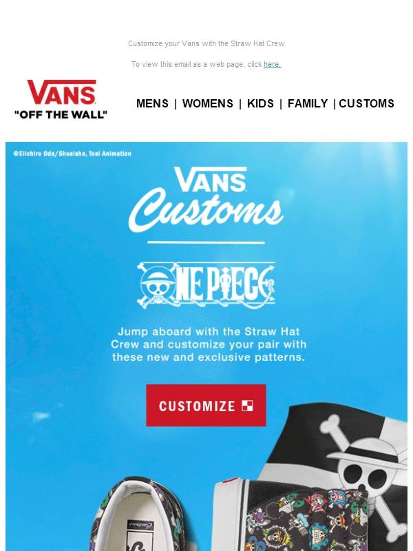 One Piece has arrived on Vans Customs | Jekoo