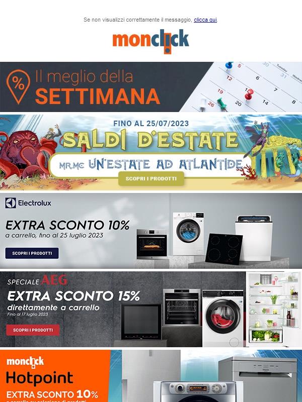 Le migliori offerte della settimana di Monclick sono qui! | Jekoo