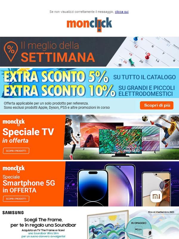 Le migliori offerte della settimana di Monclick sono qui! | Jekoo