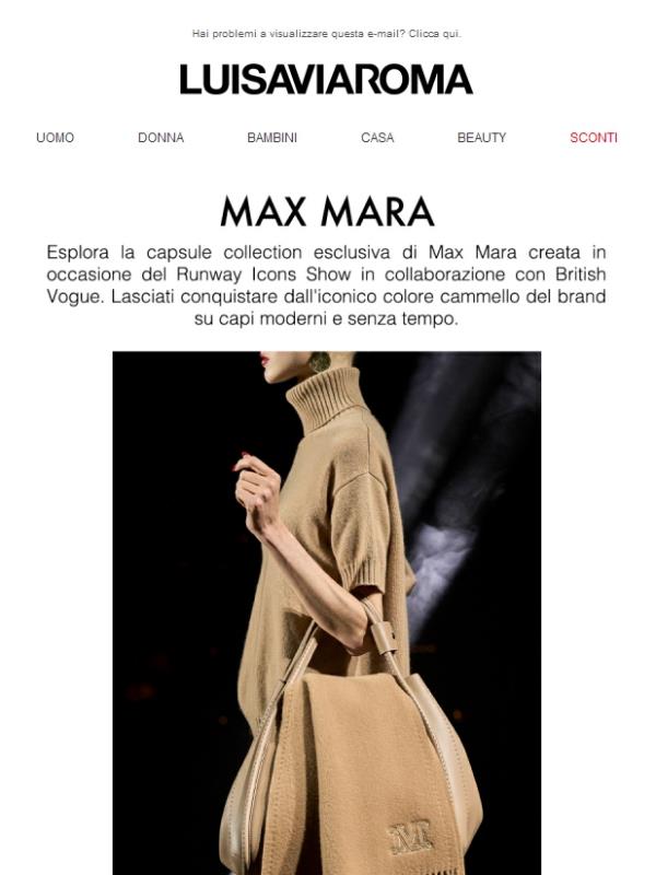 MAX MARA X LUISAVIAROMA RUNWAY ICONS EXCLUSIVE | Jekoo