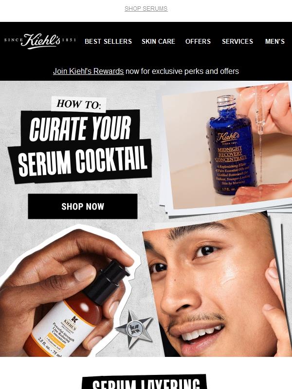 Kiehl's: How To: Serum Layering | Jekoo