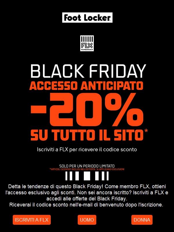 Foot Locker: Ultima occasione accesso esclusivo al Black Friday | Jekoo
