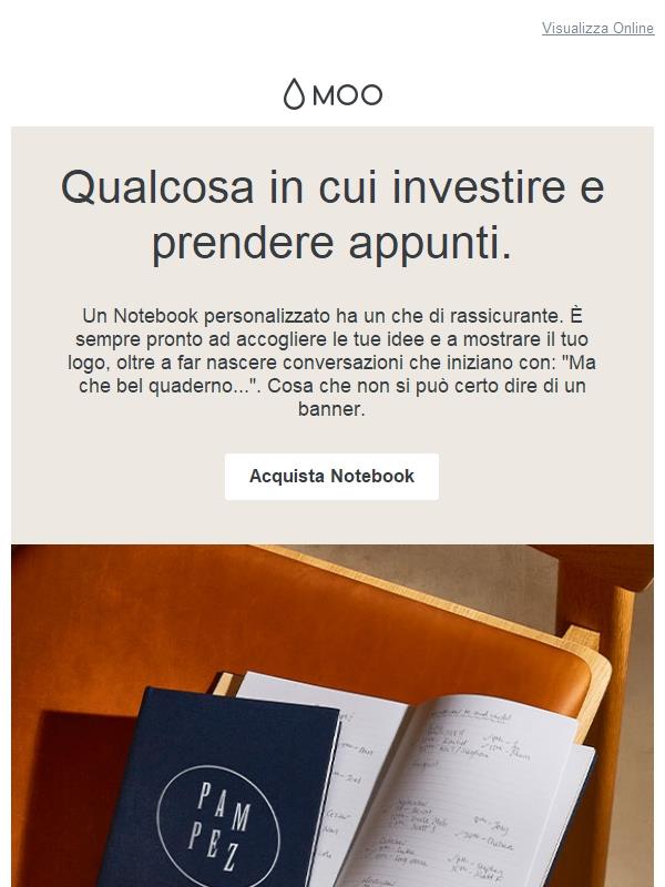 MOO: Notebook personalizzati. Sempre a tua disposizione. | Jekoo