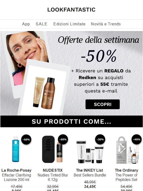 Lookfantastic: Offerte Flash ⚡ Fino al -50% + REGALO | Jekoo
