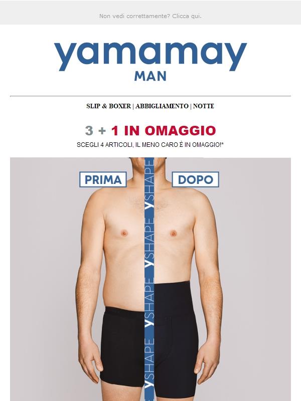Yamamay: Novità assoluta: Shape Me il primo intimo modellante da uomo ...