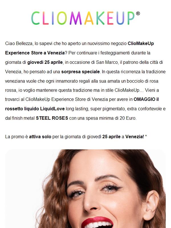 ClioMakeUp Shop: Nuova apertura ClioMakeUp a Venezia: omaggio e ...