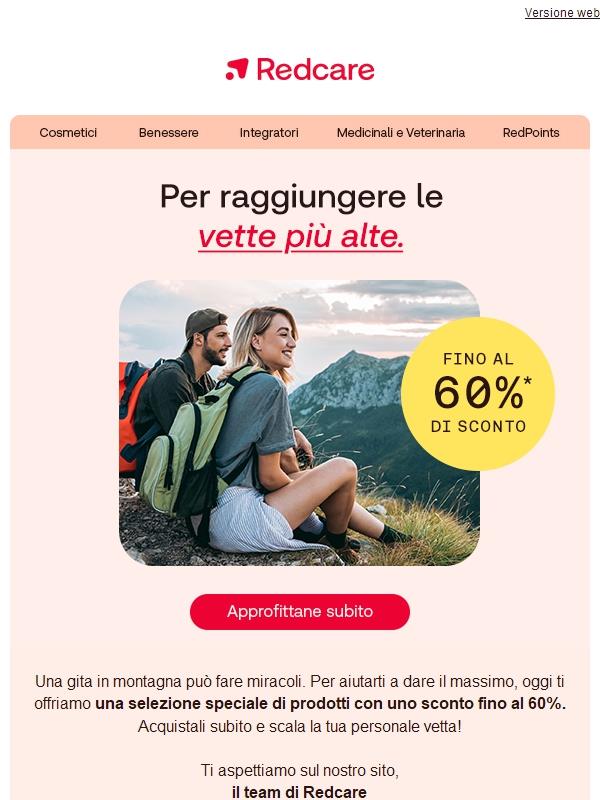 Redcare: Oggi fino al 60% di sconto per il tuo weekend in montagna! ️ ...