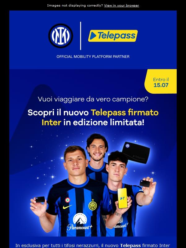 Inter Store: Scopri l’esclusivo Telepass firmato Inter! | Jekoo