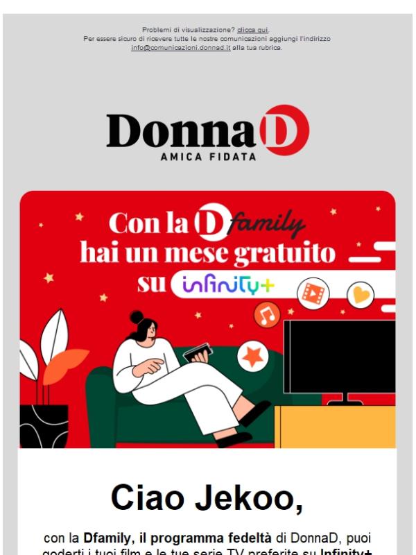 DonnaD: Passione cinema? Un mese di Infinity+ per te | Jekoo