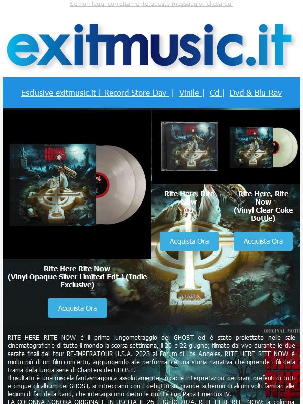 Exit Music: Music FanZone @exitmusic.it Scopri Tutte Le Nuove Uscite e ... Exit Music: Music FanZone @exitmusic.it Scopri Tutte Le Nuove Uscite e ...