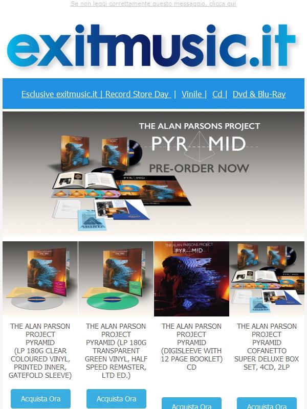 Exit Music: The Parsons Alan Project 'Pyramid' @exitmusic.it .. Limited ...