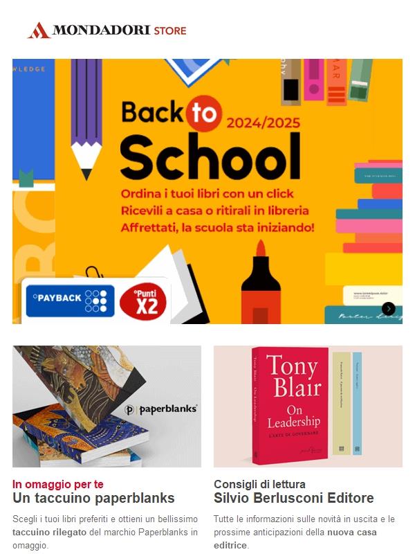 Mondadori Store: La lista dei libri di scuola è già pronta, acquistala ...