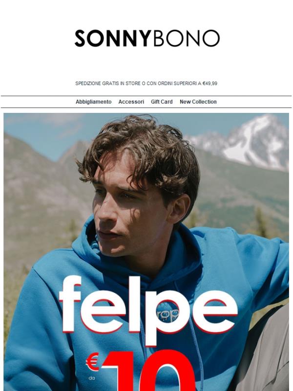 Sonny Bono: FELPE 10€ prezzi da urlo!! | Jekoo