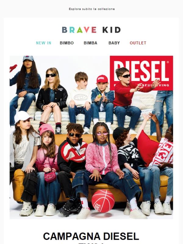 Brave Kid: Diesel: scopri la campagna Autunno/Inverno '24 | Jekoo