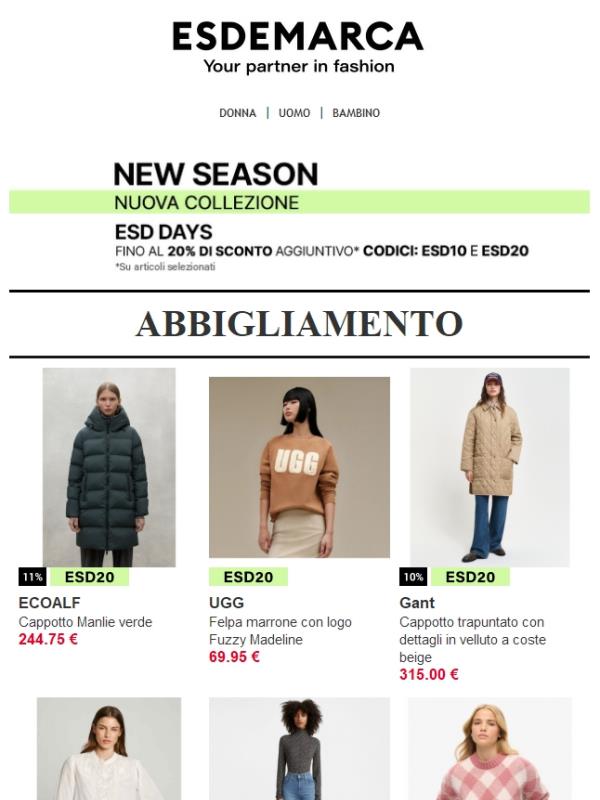 Esdemarca: Nuova stagione, nuovo look 李 Ora con fino al -20% extra sui ...
