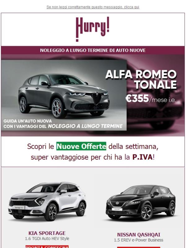 Hurry: SUPER OFFERTA + CONSEGNA VELOCE: Nuova ALFA ROMEO TONALE a soli ...