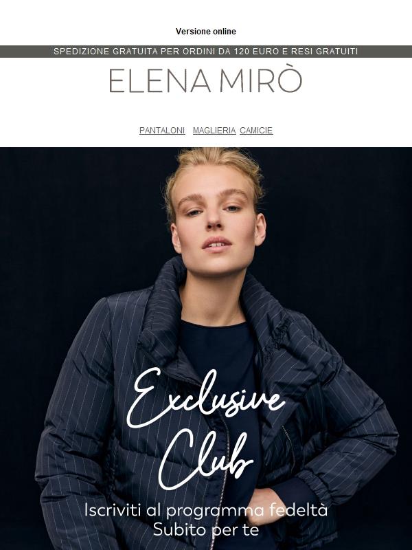 Elena Mirò: Exclusive Club | -15% sulla nuova collezione | Jekoo