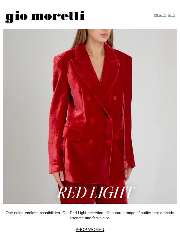 Gio Moretti: Red Light Selection | Jekoo