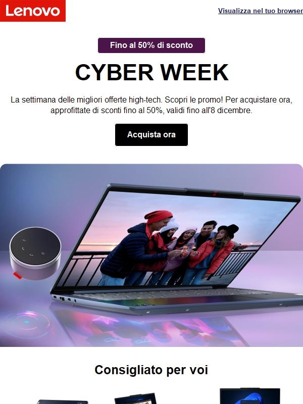 Ultime ore: 40% di sconto sui dispositivi Lenovo - Acquista prima che ...
