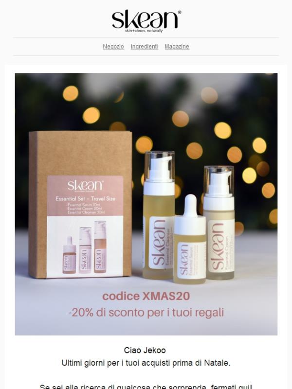 SKEAN Beauty: Regala le mini taglie, scopri il tuo sconto! | Jekoo