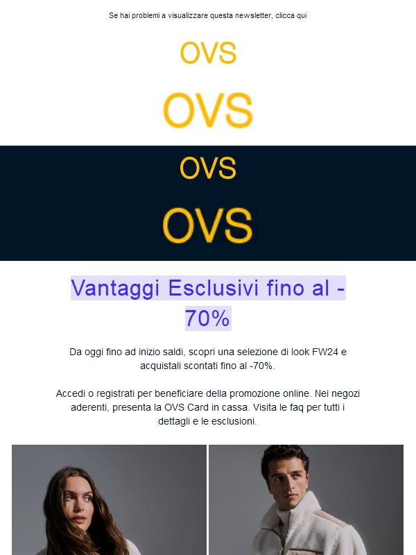 OVS: Fino al -70%: scopri i vantaggi esclusivi online e in negozio | Jekoo