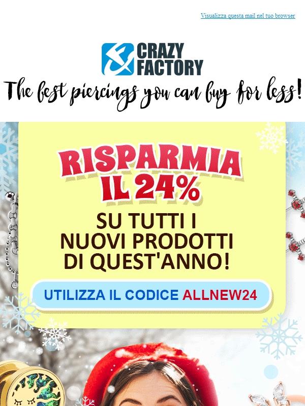 Crazy Factory: ⭐️ Risparmia il 24% su tutti i nuovi prodotti per il ...