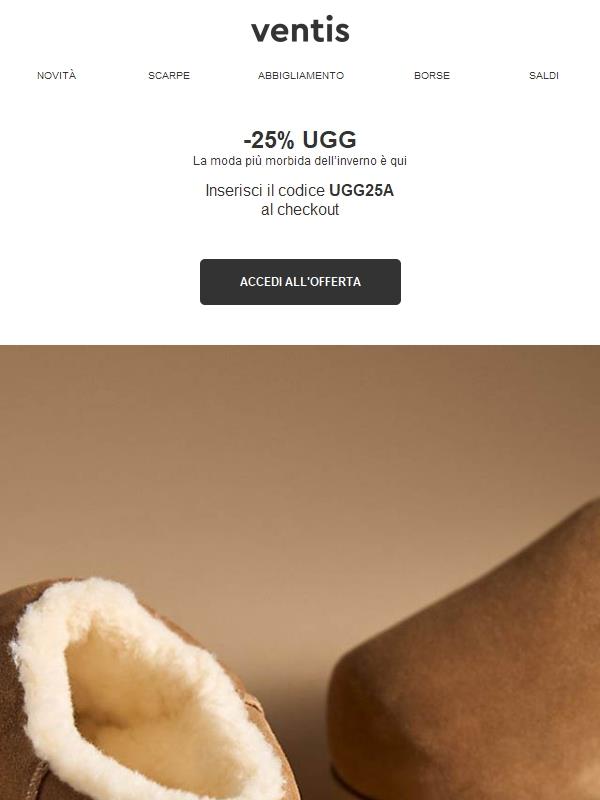 Ventis: 李 UGG: -25% per un inverno al caldo! | Jekoo