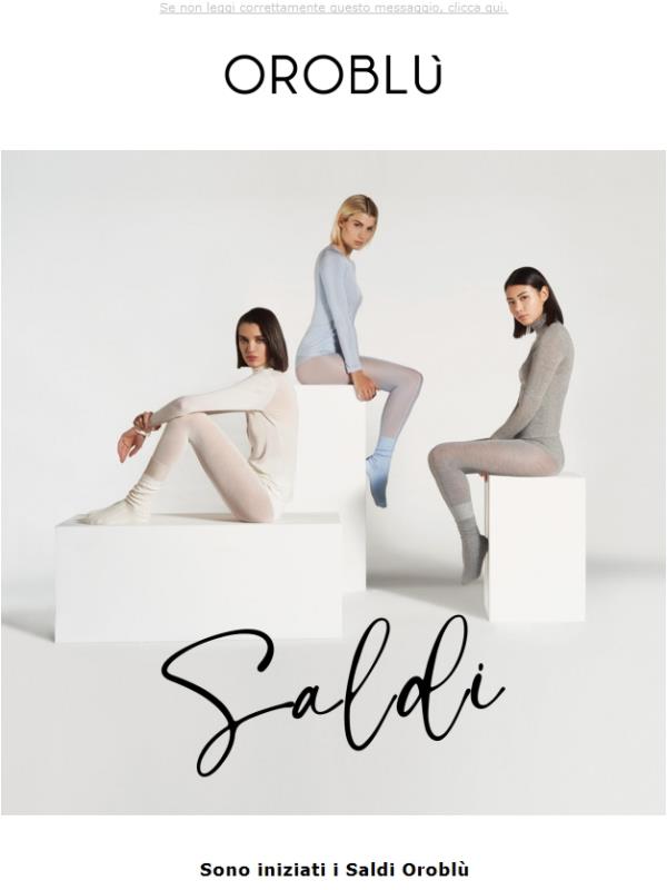 Oroblù: SALDI Fino al -50% | Jekoo