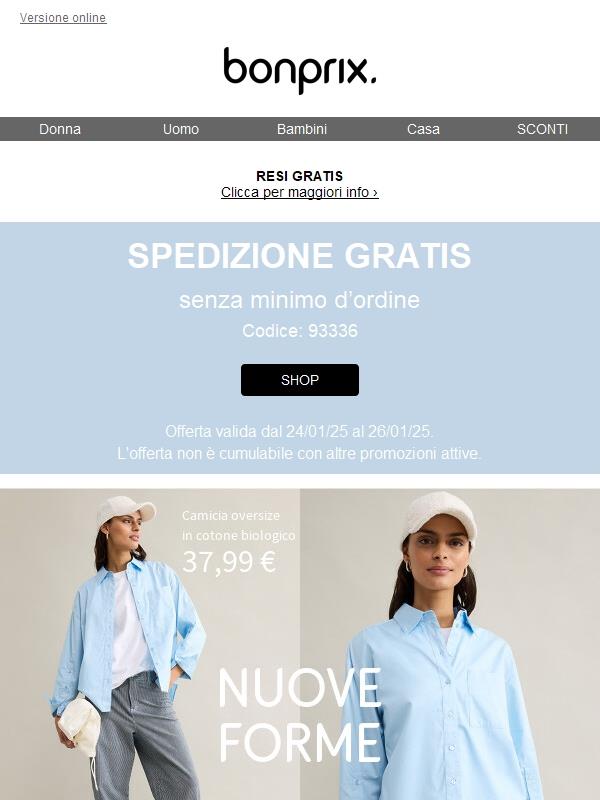 bonprix: Ti regaliamo la spedizione GRATIS! | Jekoo