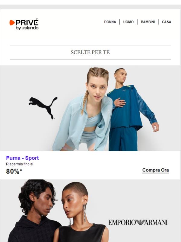 Privé by Zalando: Puma, Emporio Armani & Crocs ti stanno aspettando | Jekoo