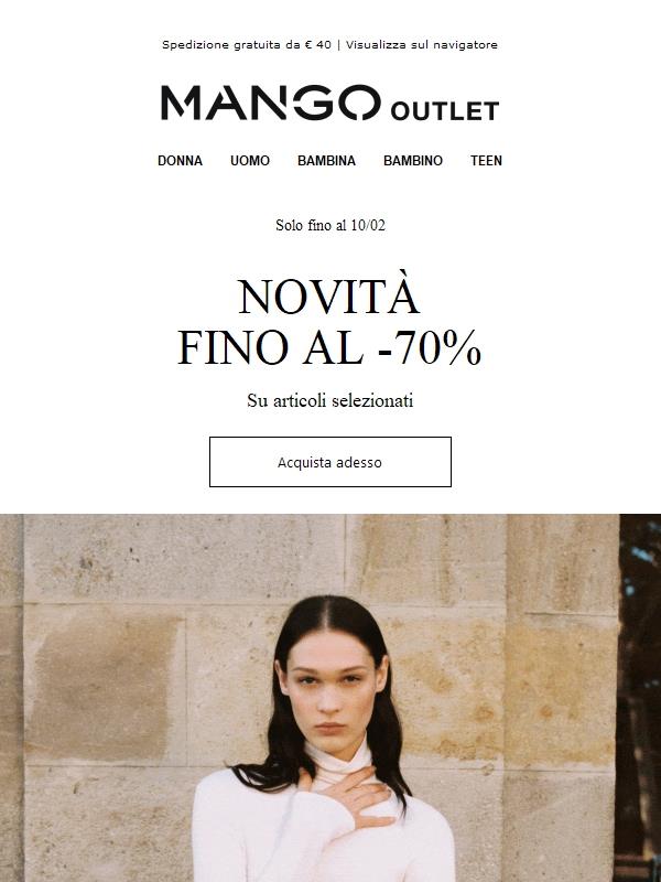 Mango Outlet: Fino al -70% su nuovi design | Jekoo