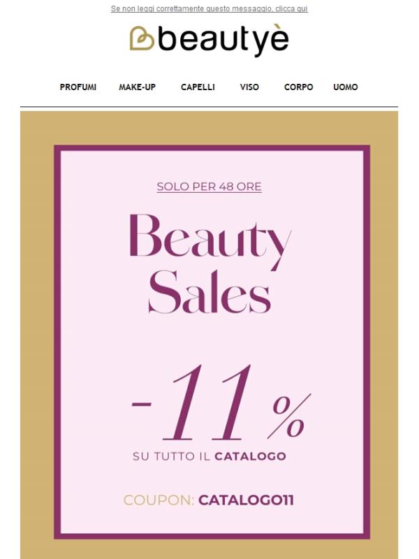Beautyè: Per 48h approfitta della Promo -11% di sconto extra | Jekoo