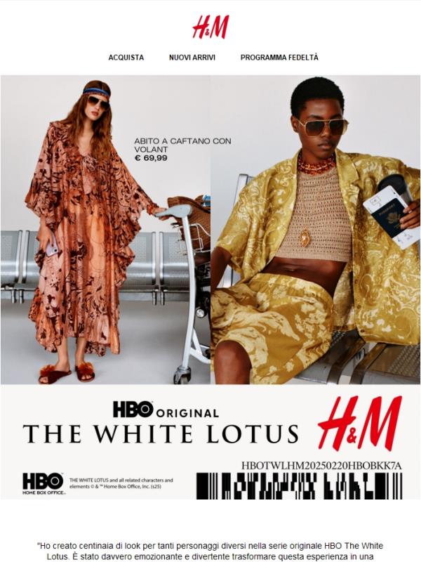Nuova collezione: The White Lotus H&M | Jekoo