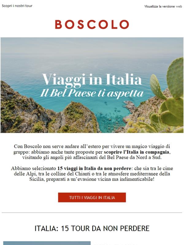 Boscolo Viaggi: 15 viaggi in Italia per il 2025 | Jekoo