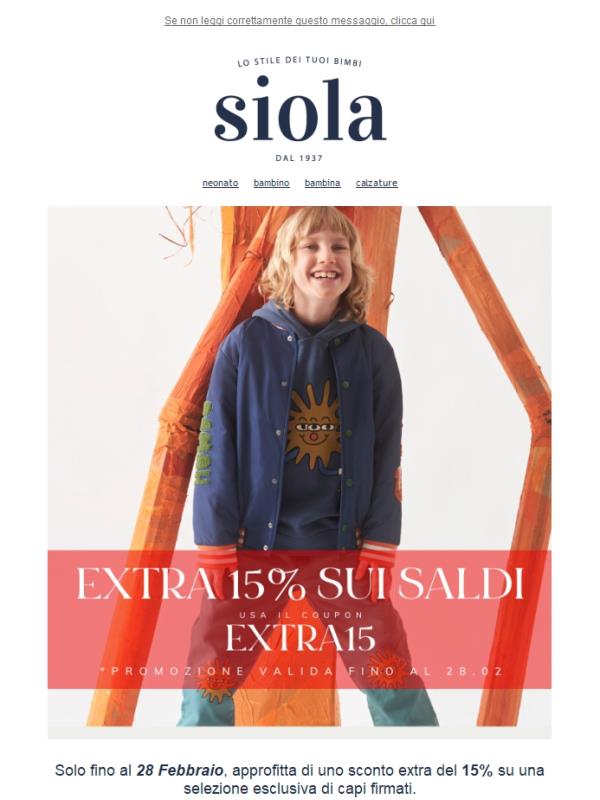 Siola.com: ULTIME ORE ⏰ 15% di EXTRA SCONTO | Jekoo