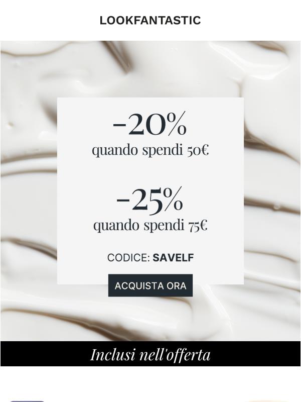 Lookfantastic: Spendi e risparmia: più acquisti, più guadagni! | Jekoo