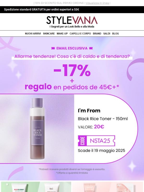 Stylevana: Bonus solo per voi | Jekoo