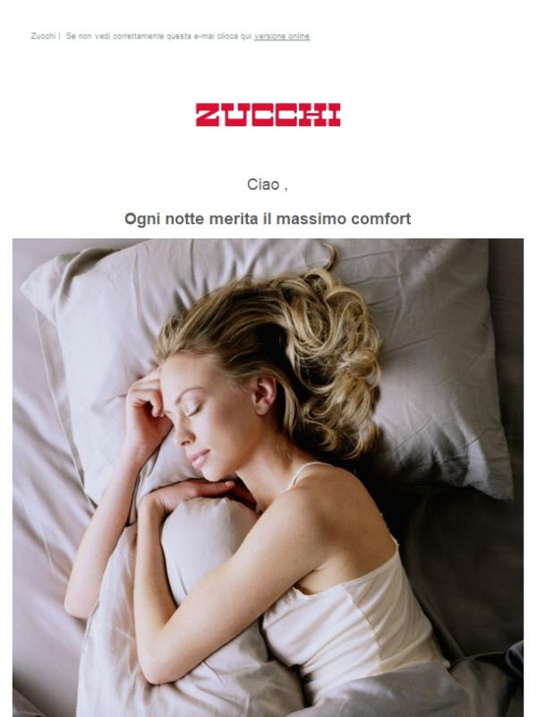 Zucchi: Ogni notte merita il massimo comfort: scopri i nostri guanciali ...