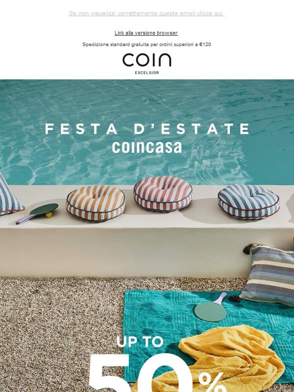 Coin: Ispira ogni spazio con Festa d’Estate up to 50% | Jekoo