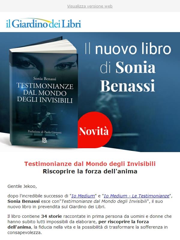 Il Giardino dei Libri: Testimonianze dal Mondo degli Invisibili: nuovo ...