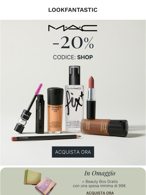 Lookfantastic: MAC: 20% di sconto! | Jekoo