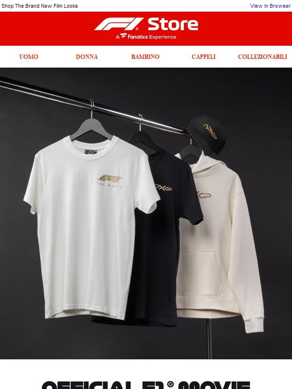 F1 Store: THE F1 MOVIE RANGE HAS ARRIVED! | Jekoo