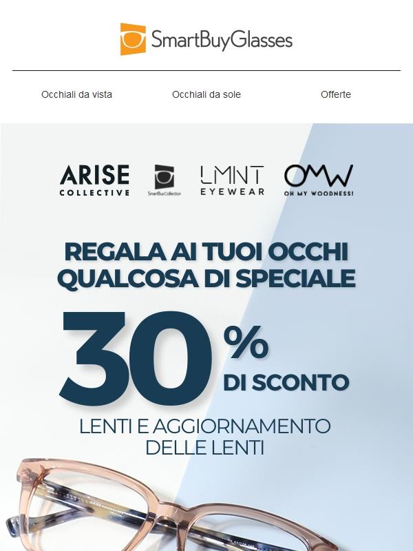 SmartBuyGlasses: 30% di sconto sugli upgrade delle lenti | Jekoo